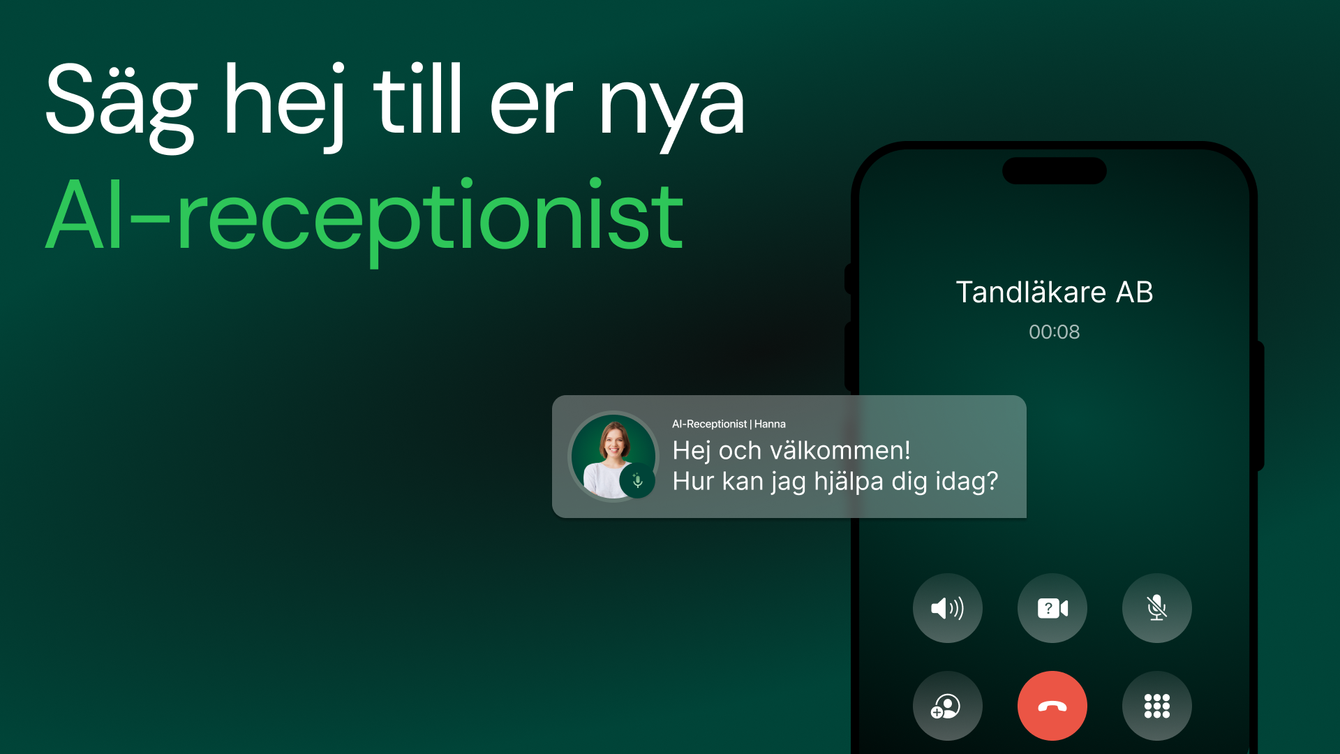 AI-receptionist | Telavox | Mobiloperatör bara för företag