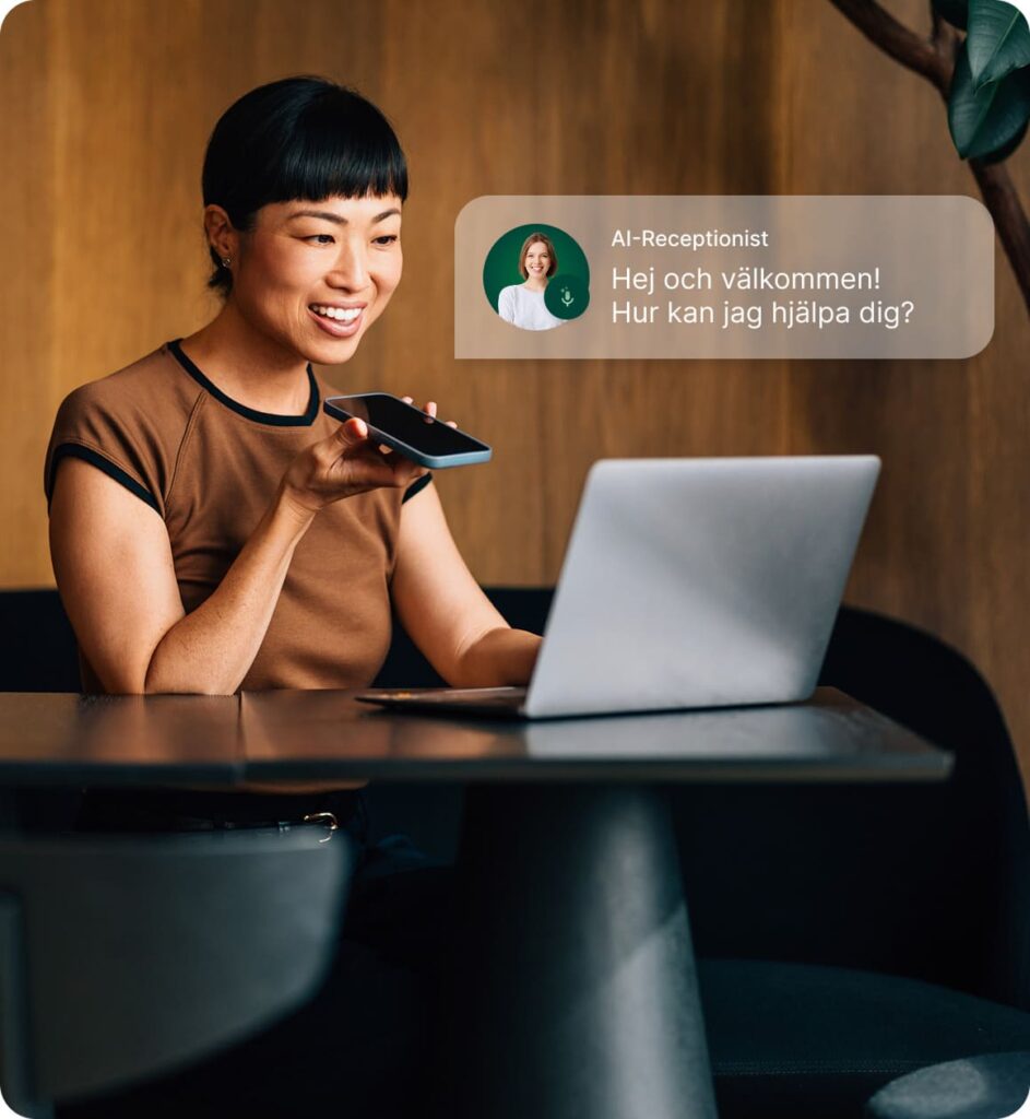 AI-receptionist | Telavox | Mobiloperatör bara för företag